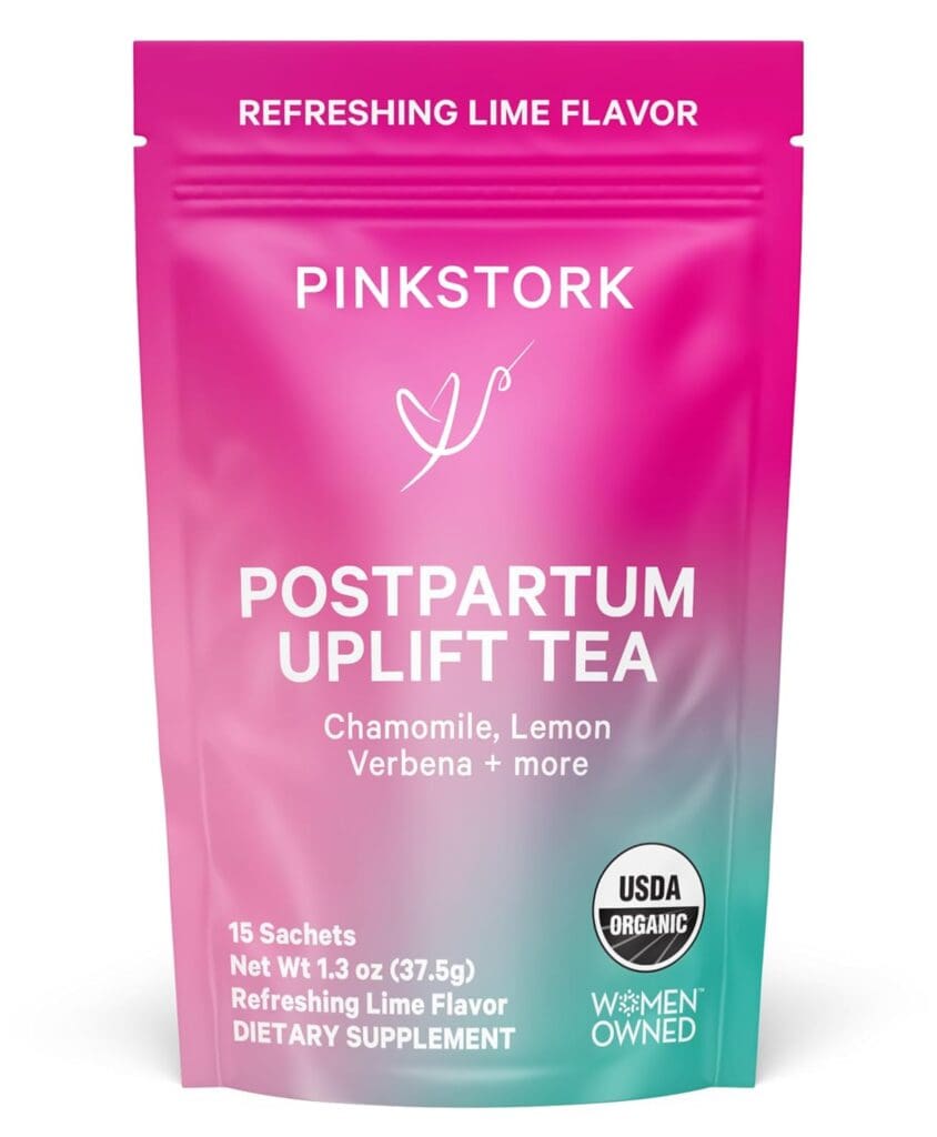 Pink Stork Postpartum Uplift Mood Support Tea15 Sachets - Bayou City ...